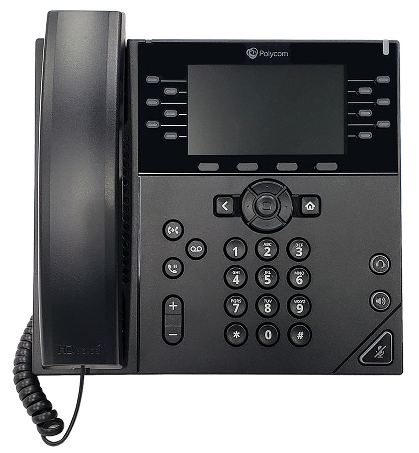 Poly VVX 450 IP Desk Phone – 12-Line, HD Voice, GigE
